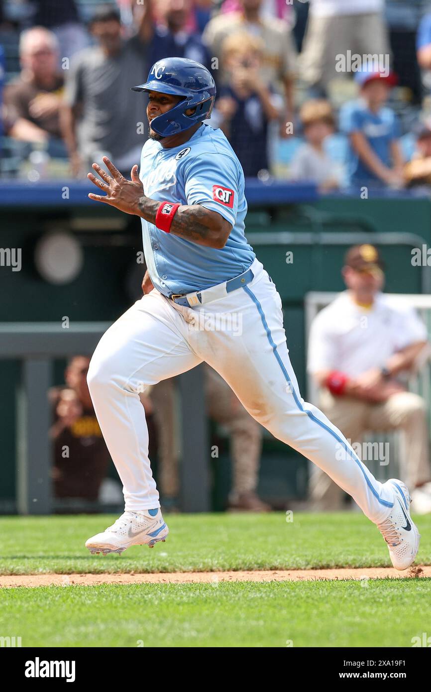 Kansas City, MO, USA. 2nd June, 2024. Kansas City Royals outfielder ...