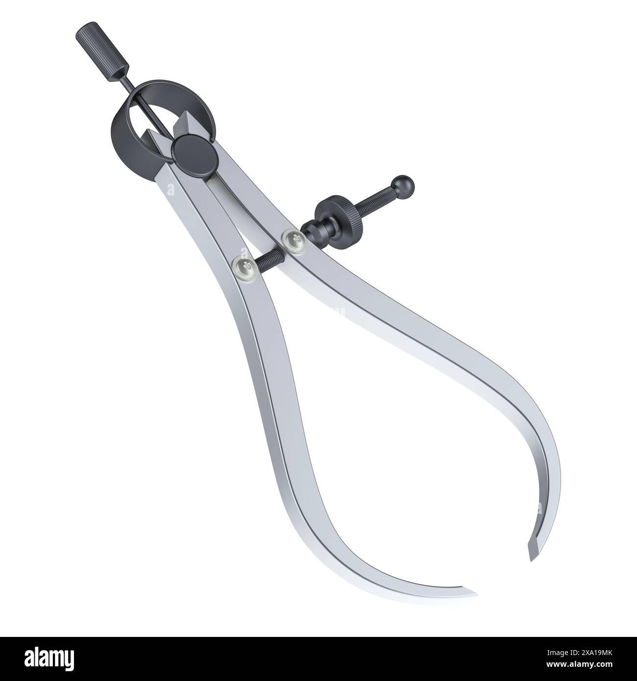 Outside Caliper, 3D rendering isolated on white background Stock Photo ...