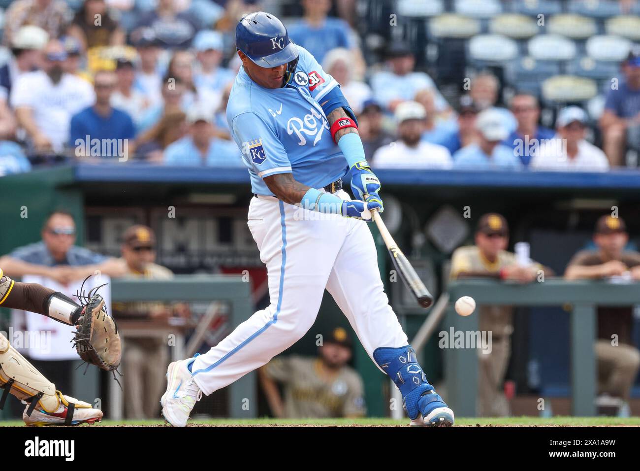 June 2, 2024:Kansas City Royals designated hitter Salvador Perez (13 ...