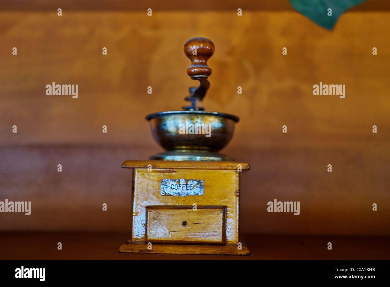 old and Manuel coffee grinder Stock Photo - Alamy