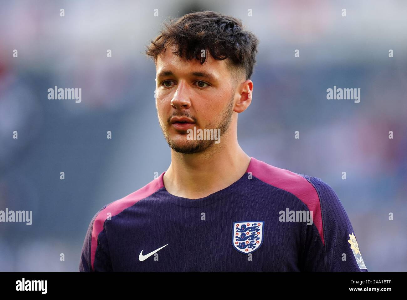 England goalkeeper James Trafford during an international friendly at ...