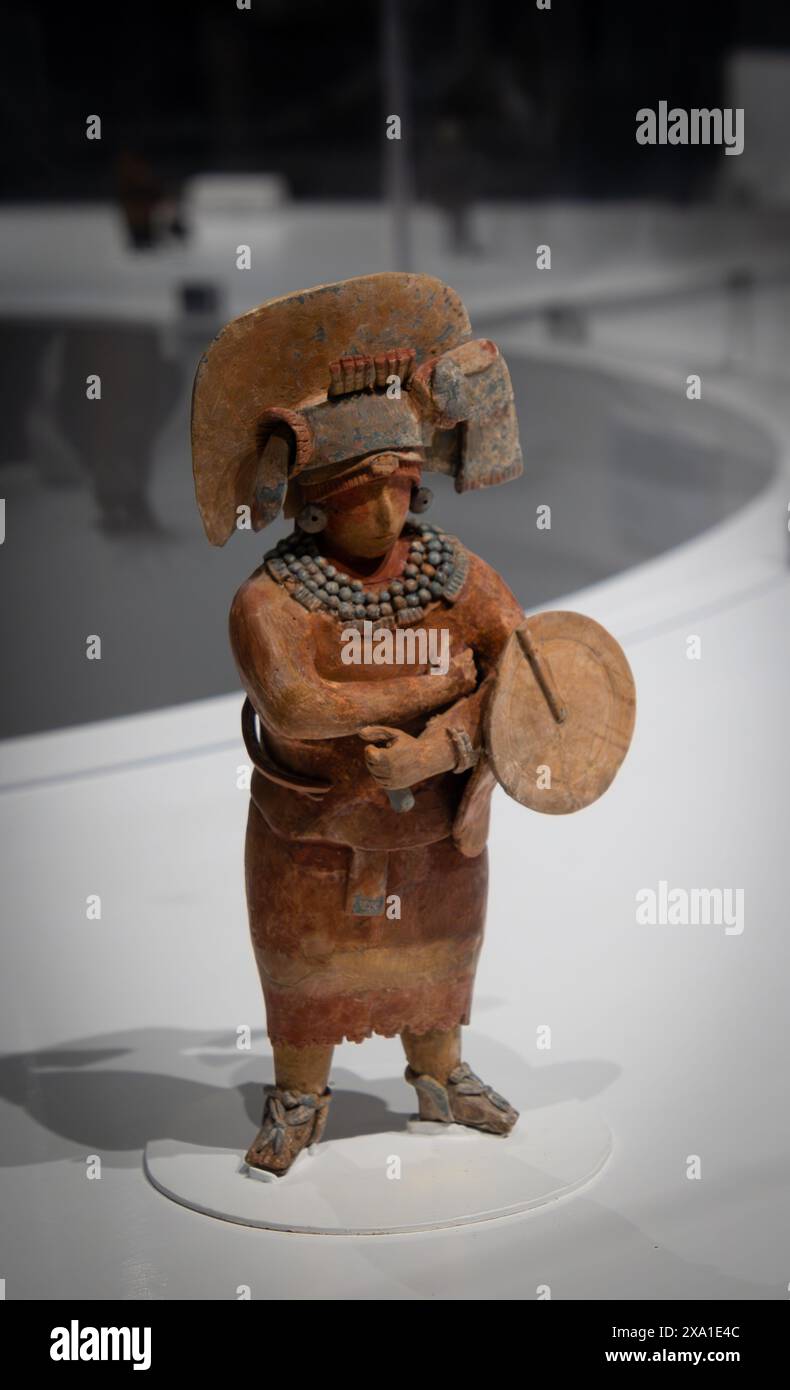 A preserved Mayan relic of a human figure Stock Photo - Alamy