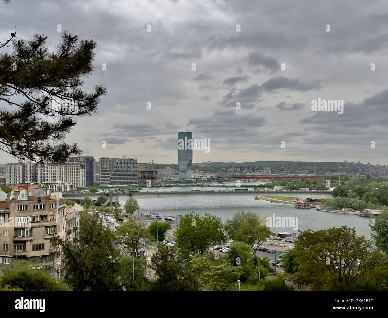 The Belgrade View from Kalemegdan Stock Photo - Alamy