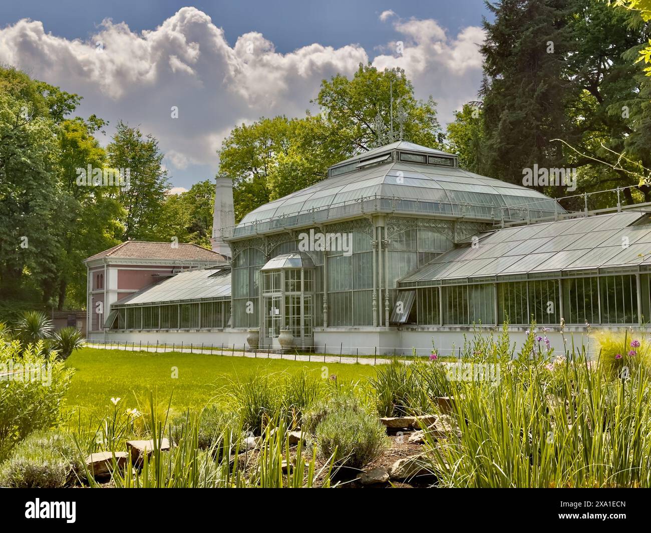 The Japanese Garden inside Jevremovac Botanical Garden, Belgrade Stock ...