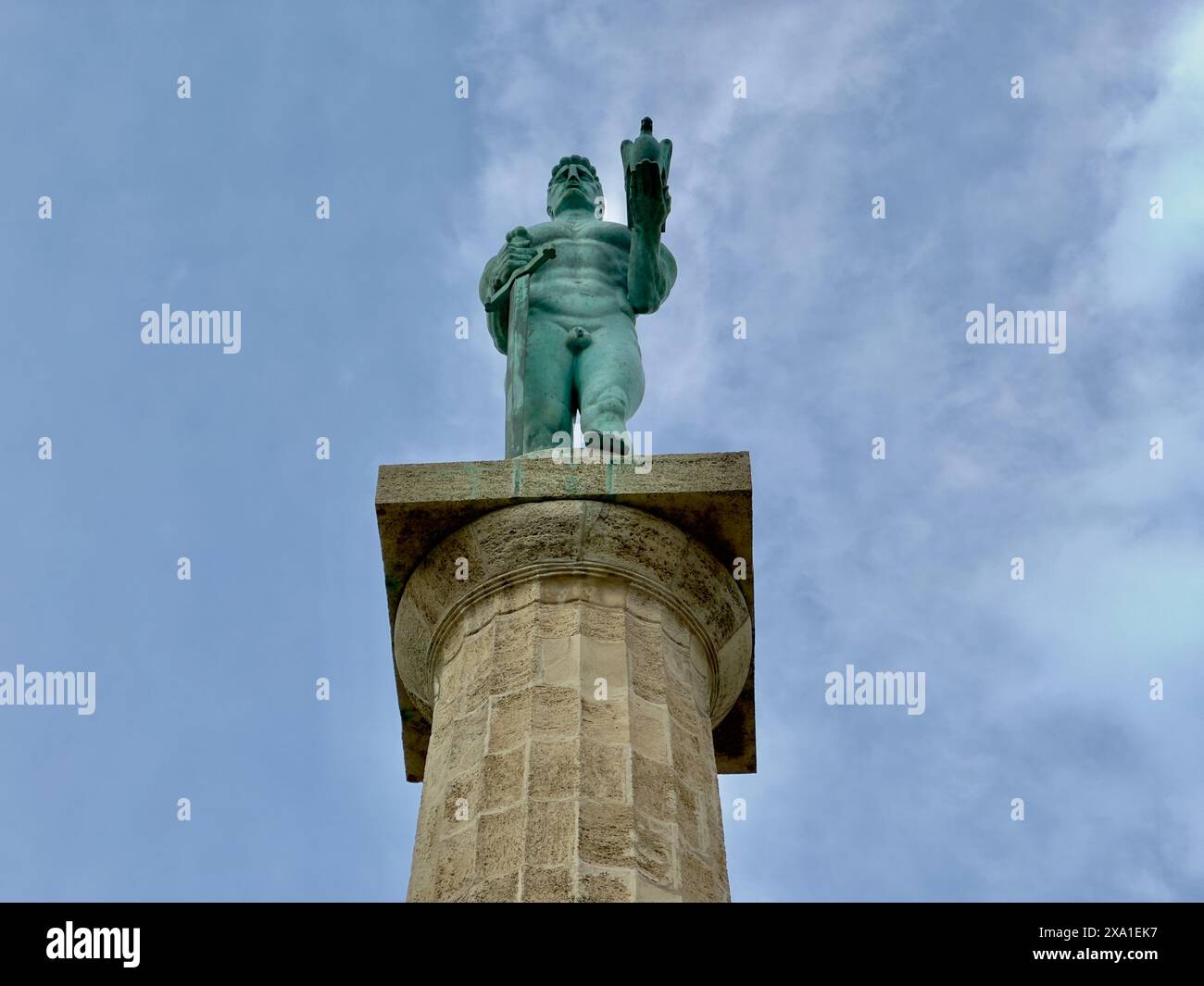 The Victor (Pobednik) Monument in Serbia, Belgrade Stock Photo - Alamy