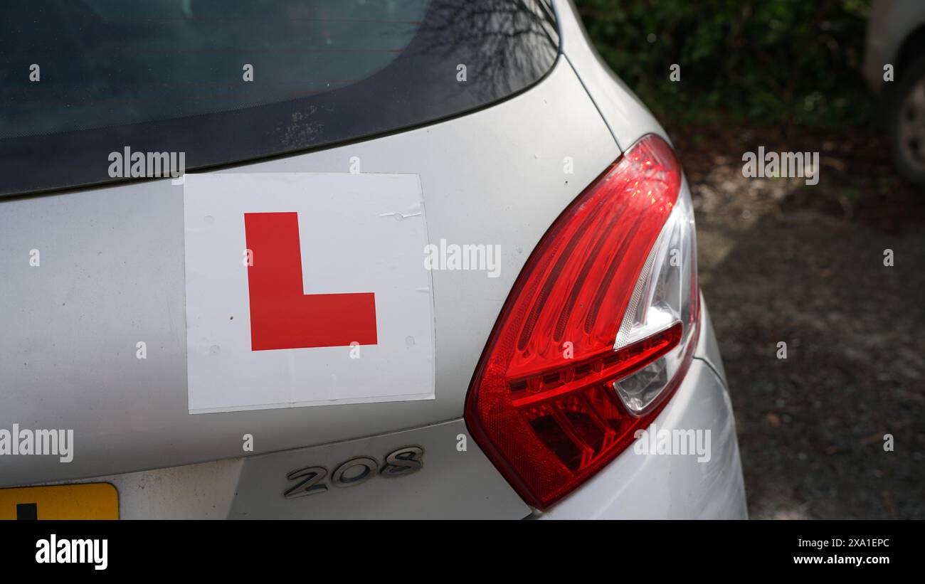 Learner sticker on car hi-res stock photography and images - Alamy