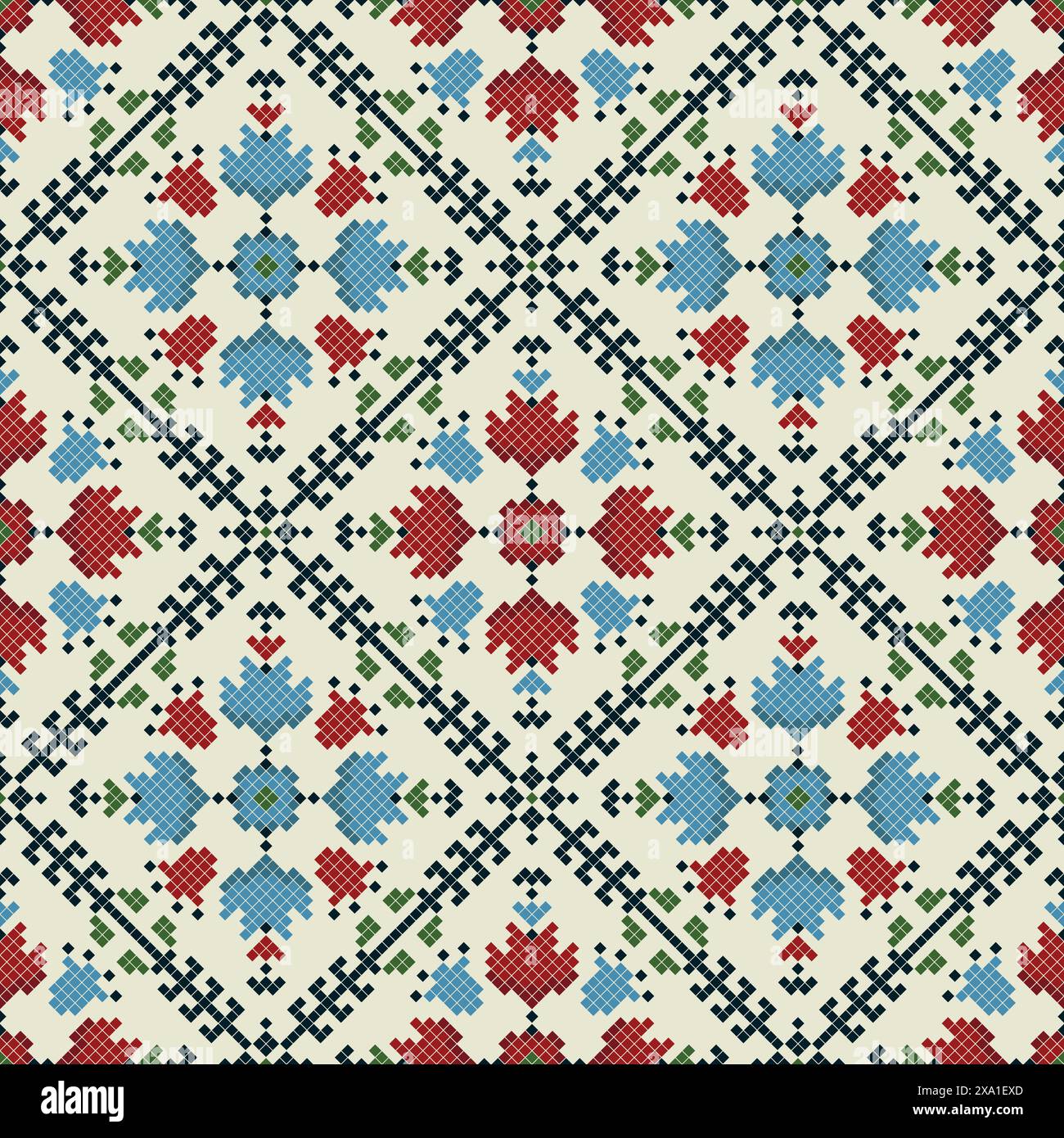 Traditional Bulgarian embroidery vector pattern Stock Vector Image ...