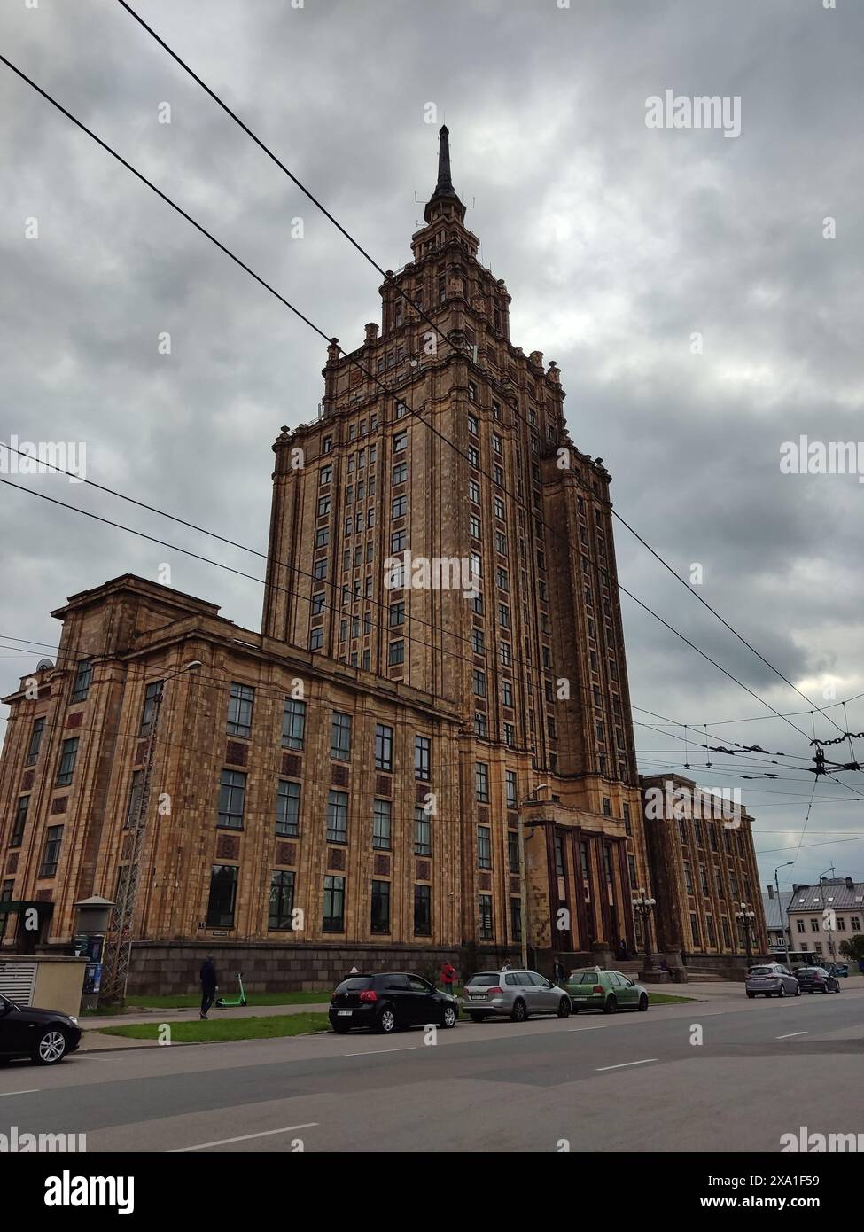 A Street photography of buildings in Riga, the capital of Latvia Stock ...