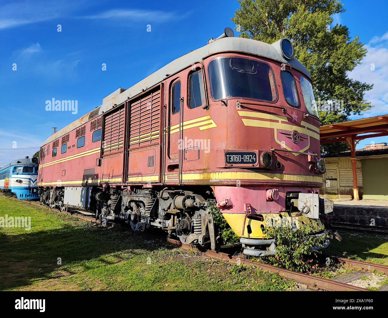 Old steam train soviet locomotive hi-res stock photography and images ...