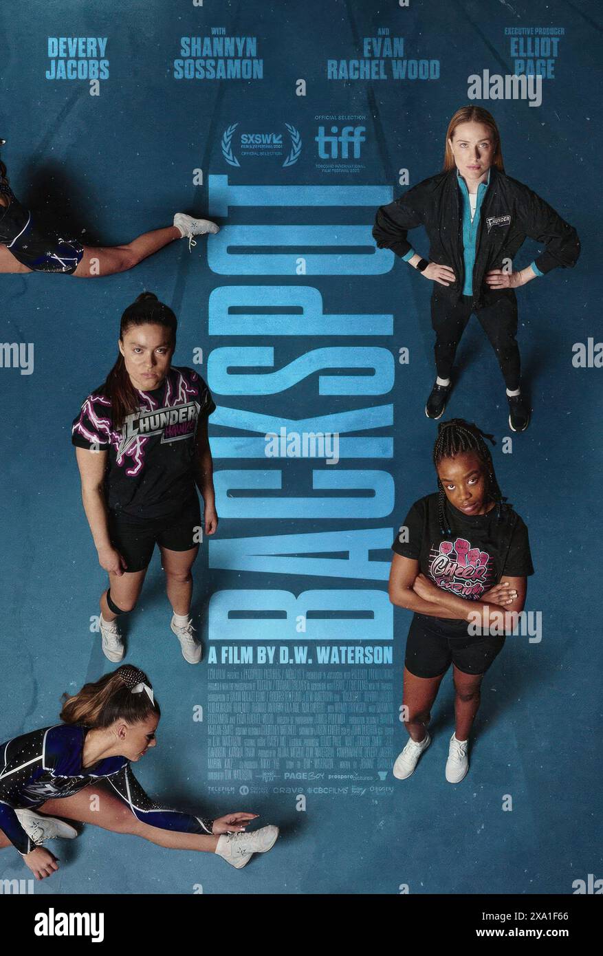 BACKSPOT, poster, left: Devery Jacobs, right from top: Evan Rachel Wood, Kudakwashe Rutendo ...