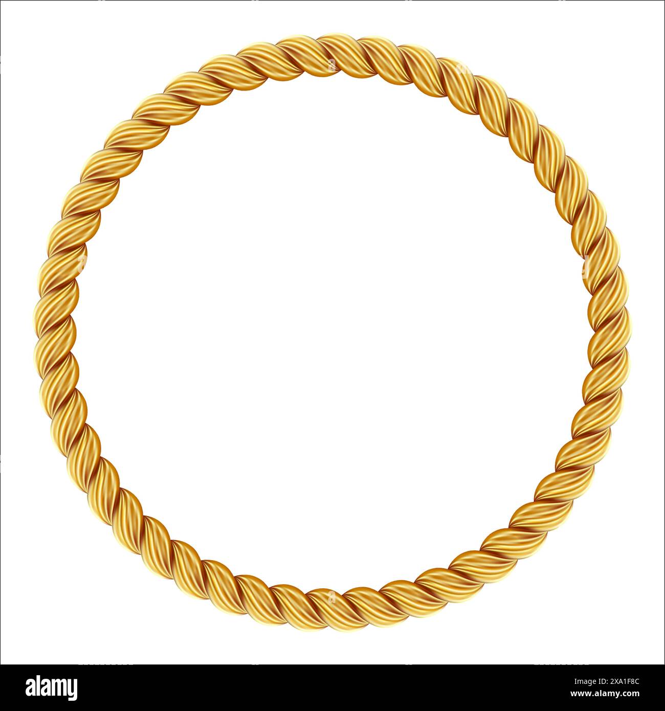 Twisted gold cord Stock Vector Images - Alamy