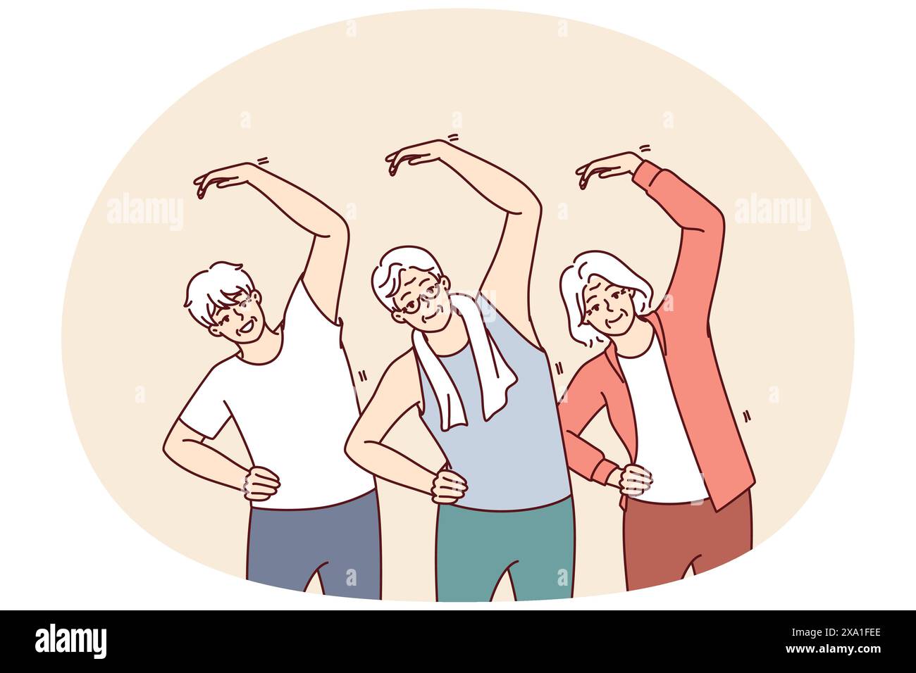 Old age women nursing home Stock Vector Images - Alamy