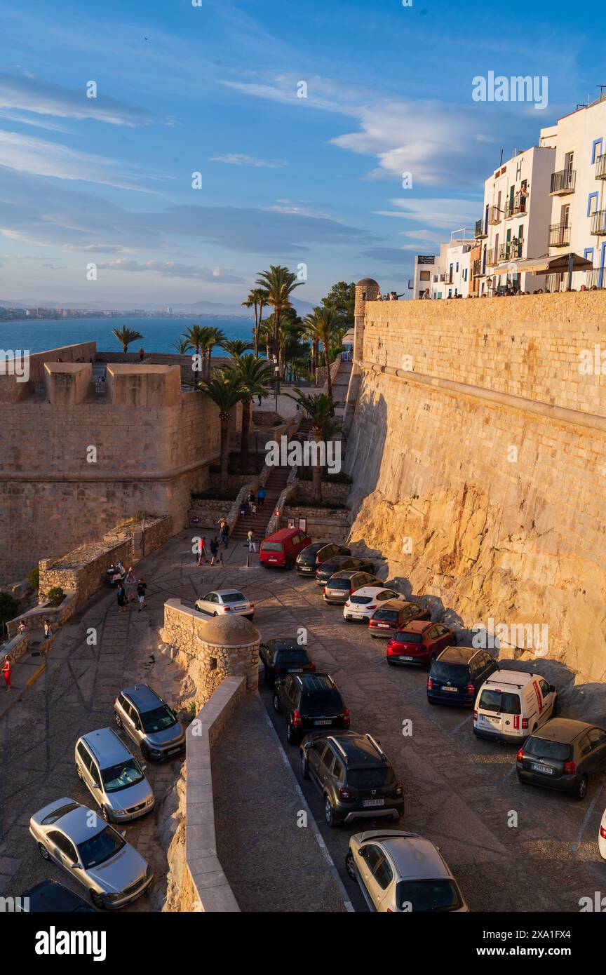 Papa Luna castle in Peñiscola, Castellon, Valencian Community, Spain ...