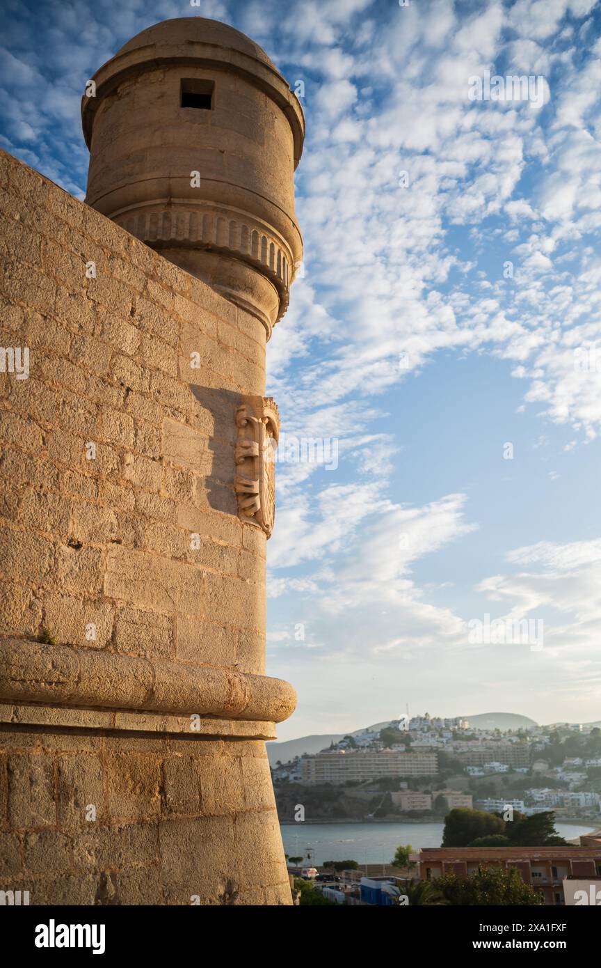 Papa Luna castle in Peñiscola, Castellon, Valencian Community, Spain ...