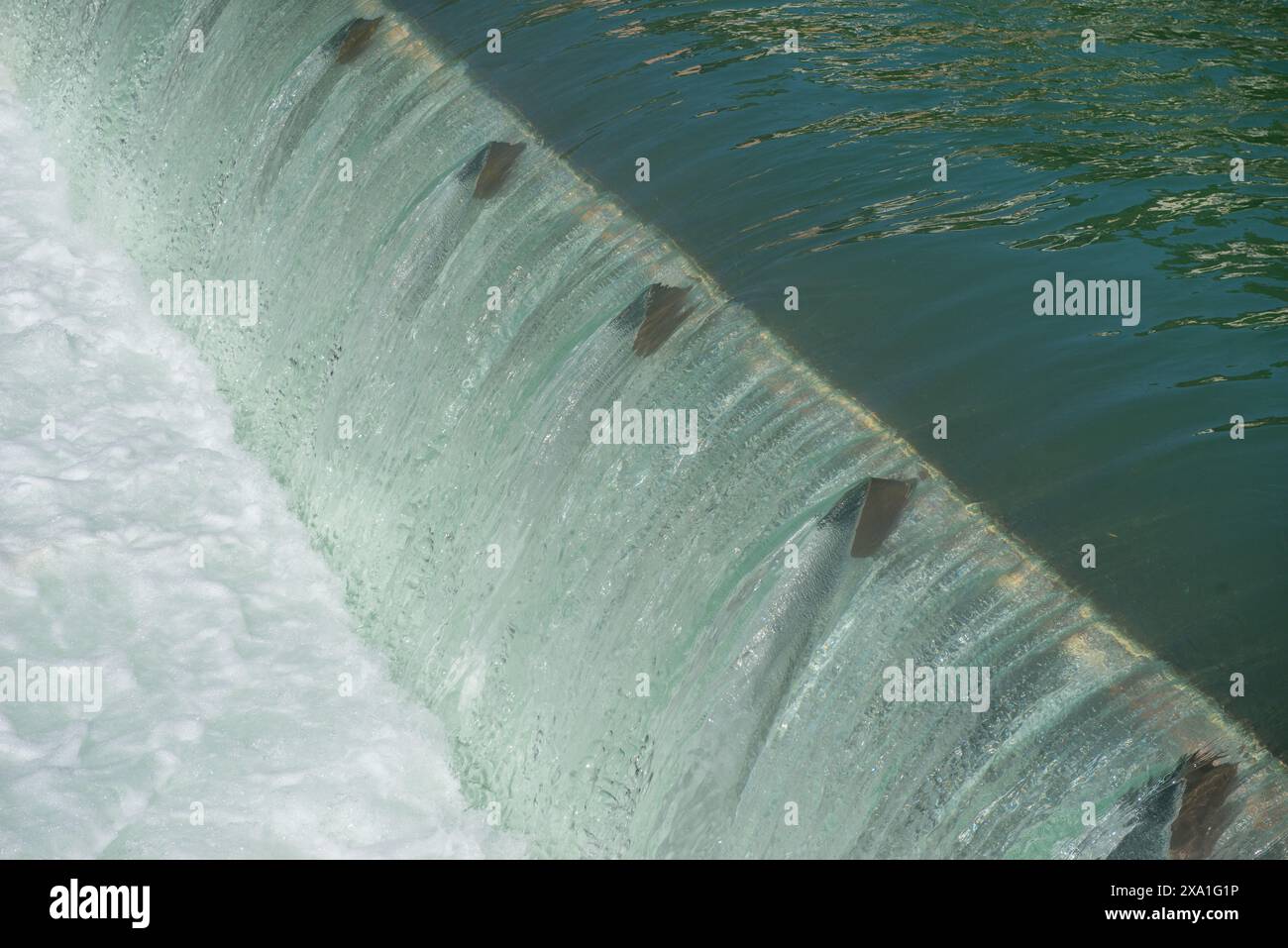 Dam with movable bulkheads on the Brembo river Stock Photo - Alamy