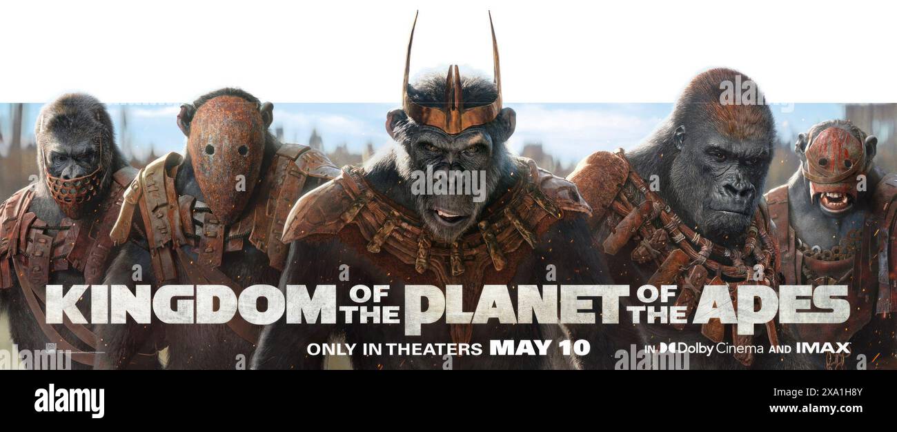 KINGDOM OF THE PLANET OF THE APES, banner poster, Proximus Caesar ...