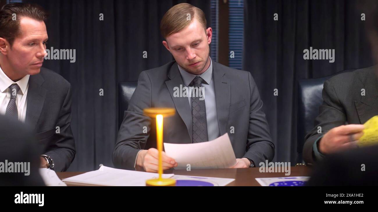 PROTOCOL-7, Harrison Tipping (center), 2024. © Abramorama / Courtesy ...