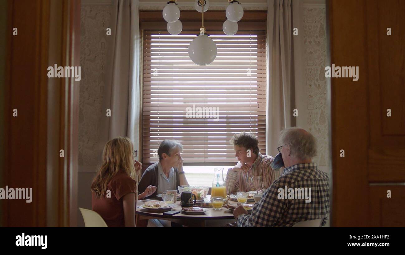 RELATIVE, from left: Emily Lape, Wendy Robie, Cameron Scott Roberts ...