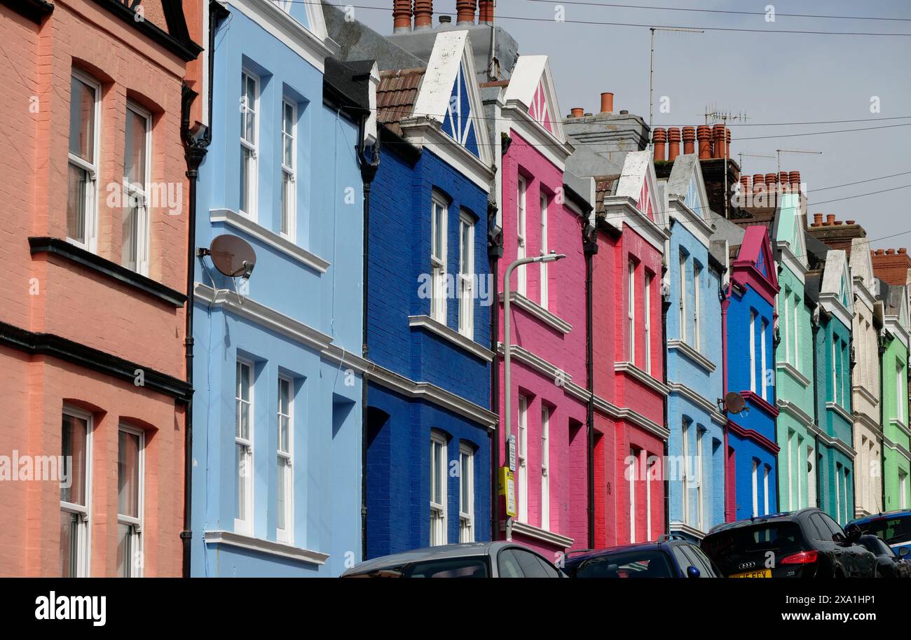 Colourful painted houses in seaside hi-res stock photography and images ...