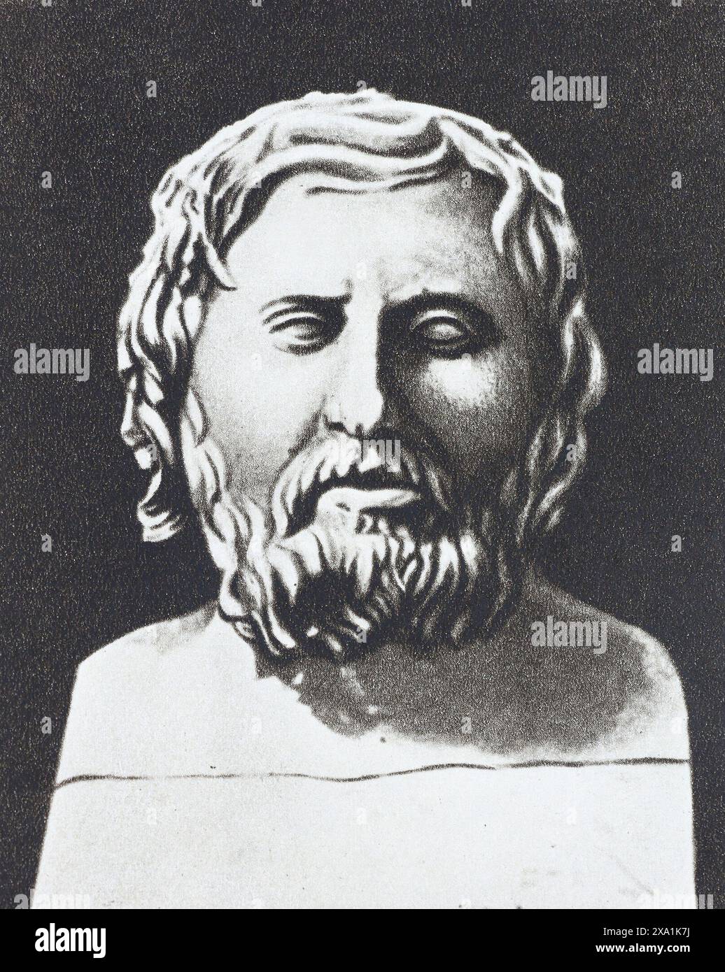 Marble bust of Xenophon - ancient Greek military leader, philosopher ...