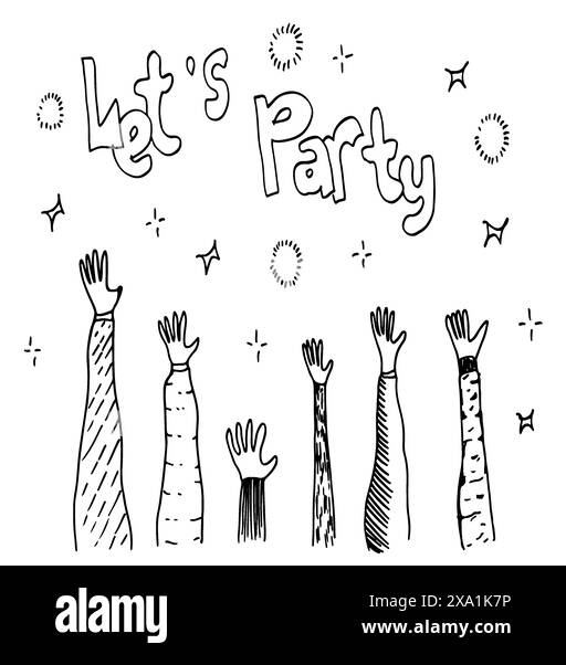 Lets celebrate text Stock Vector Images - Alamy