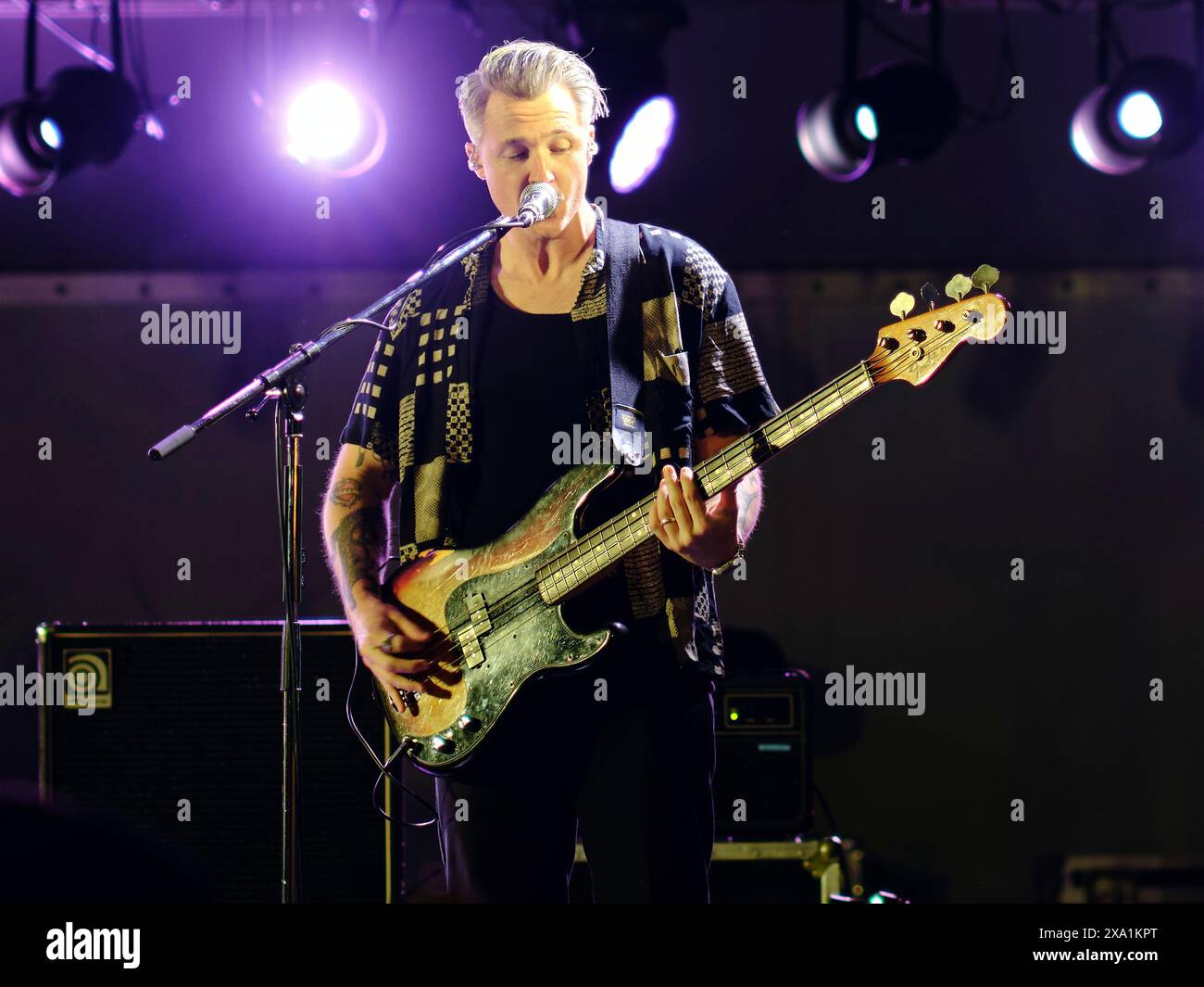 Yokosuka, Japan. 25 May, 2024. Walk The Moon singer Nicholas Petricca ...