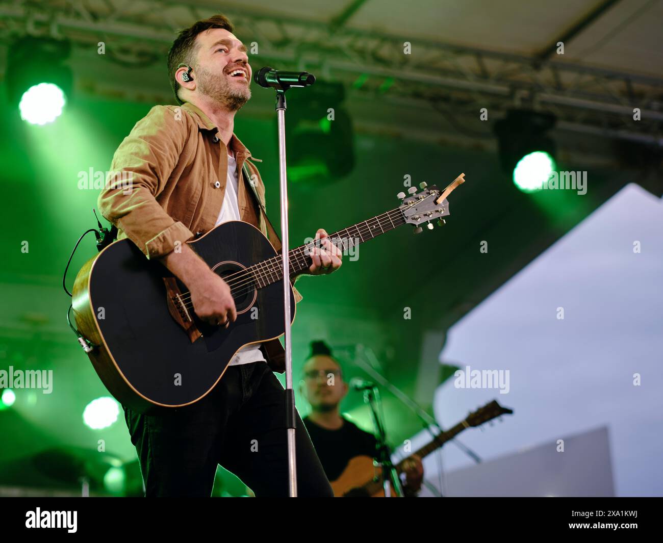 Yokosuka, Japan. 25 May, 2024. Singer and songwriter Andy Grammer ...