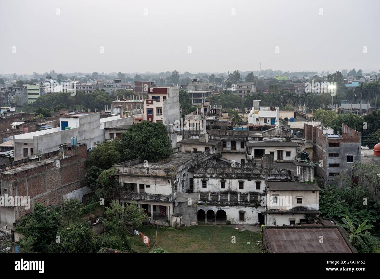 An aerial view of aged structures in Kathmandu, Nepal Stock Photo - Alamy