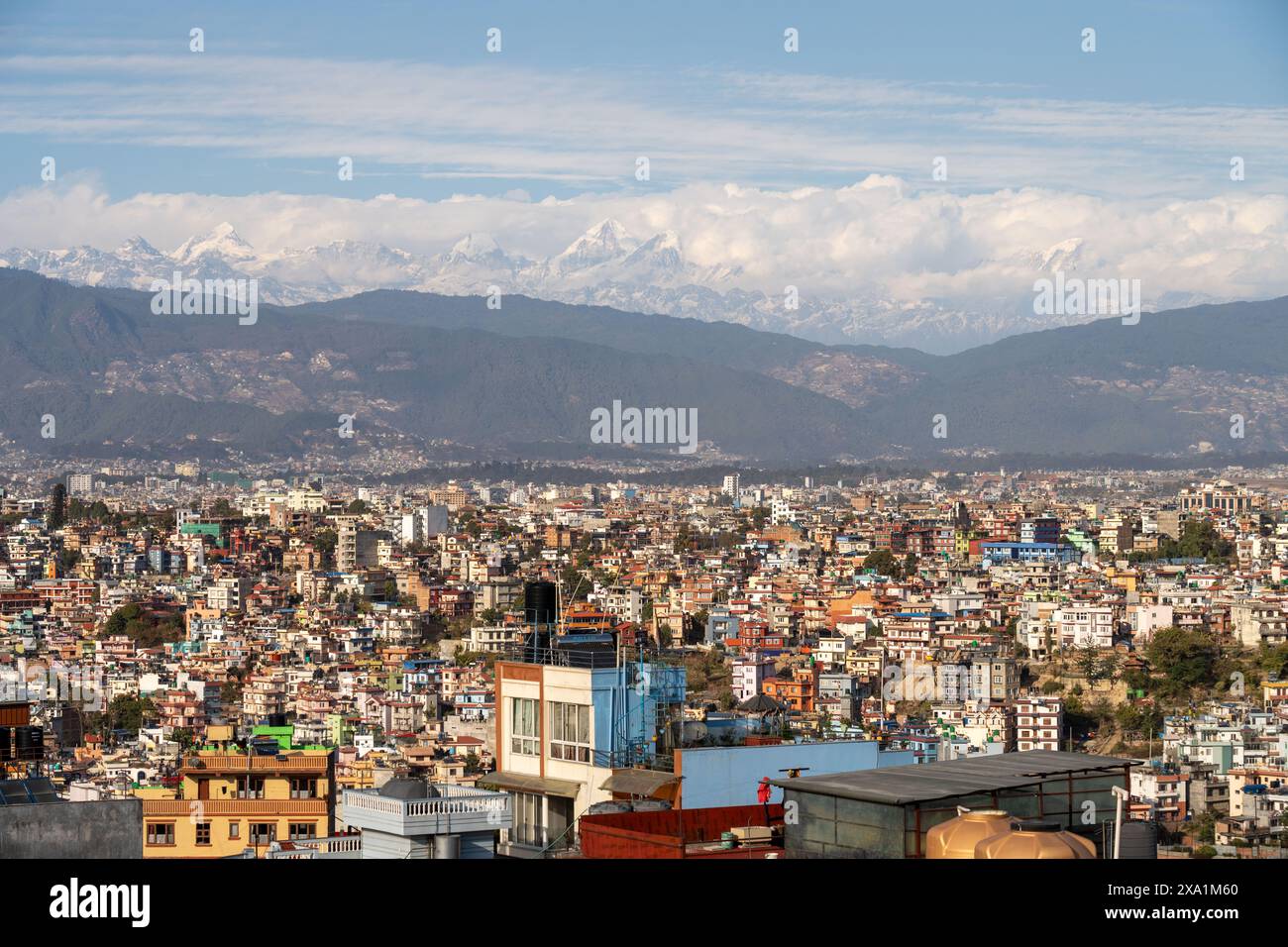 An aerial view of the cityscape of Kathmandu, Nepal Stock Photo - Alamy