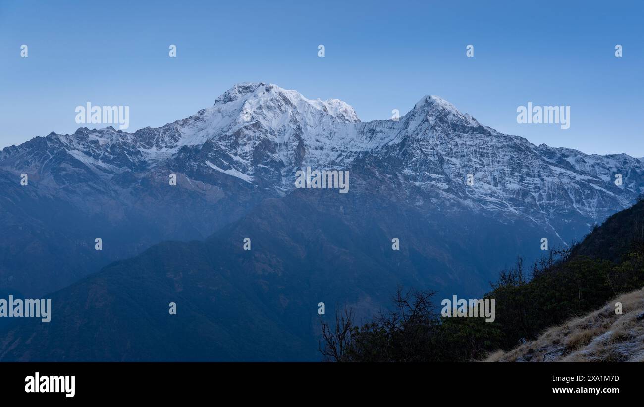 An aerial view of stunning Nepalese Himalayan scenery Stock Photo - Alamy