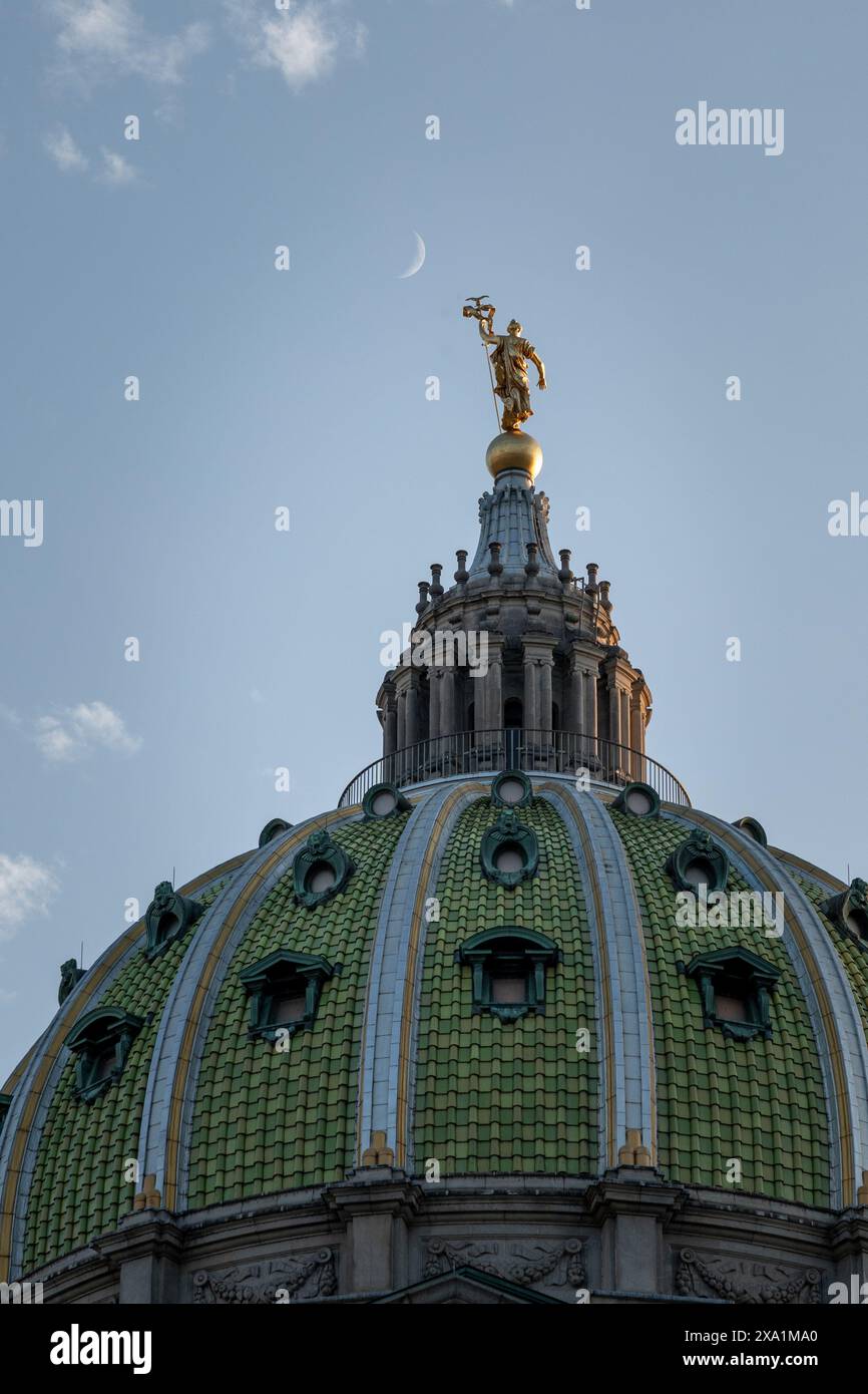 The Pennsylvania State Capitol Complex dome in Harrisburg, USA Stock ...