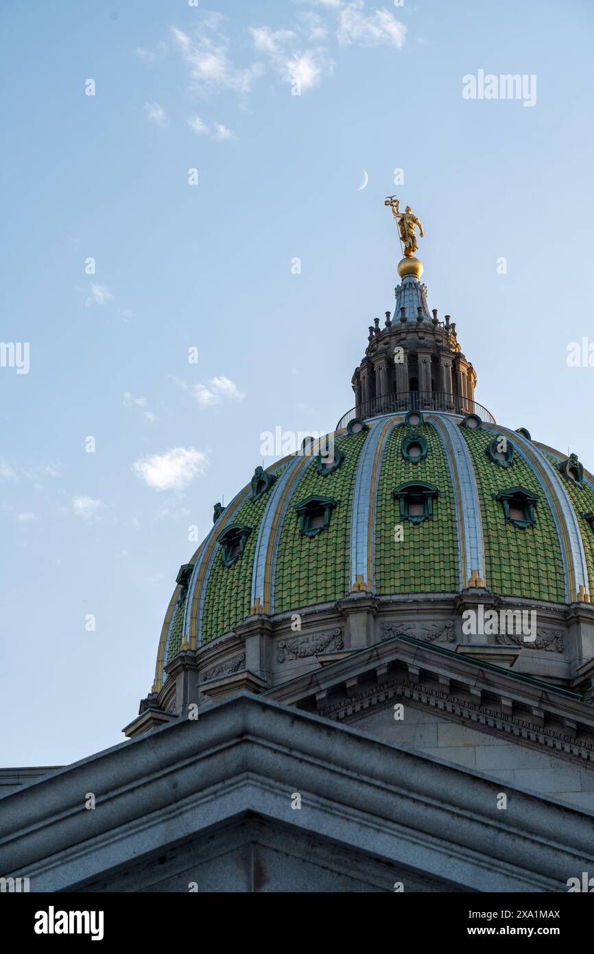 The Pennsylvania State Capitol Complex dome in Harrisburg, USA Stock ...