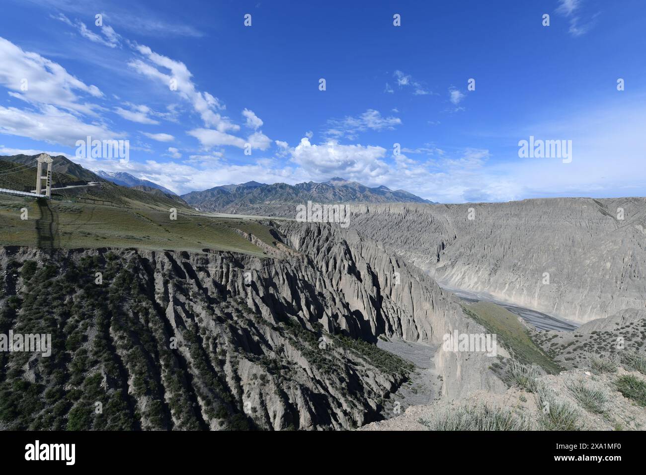 KARAMAY, CHINA - JUNE 3, 2024 - The Dushanzi Grand Canyon is seen in ...