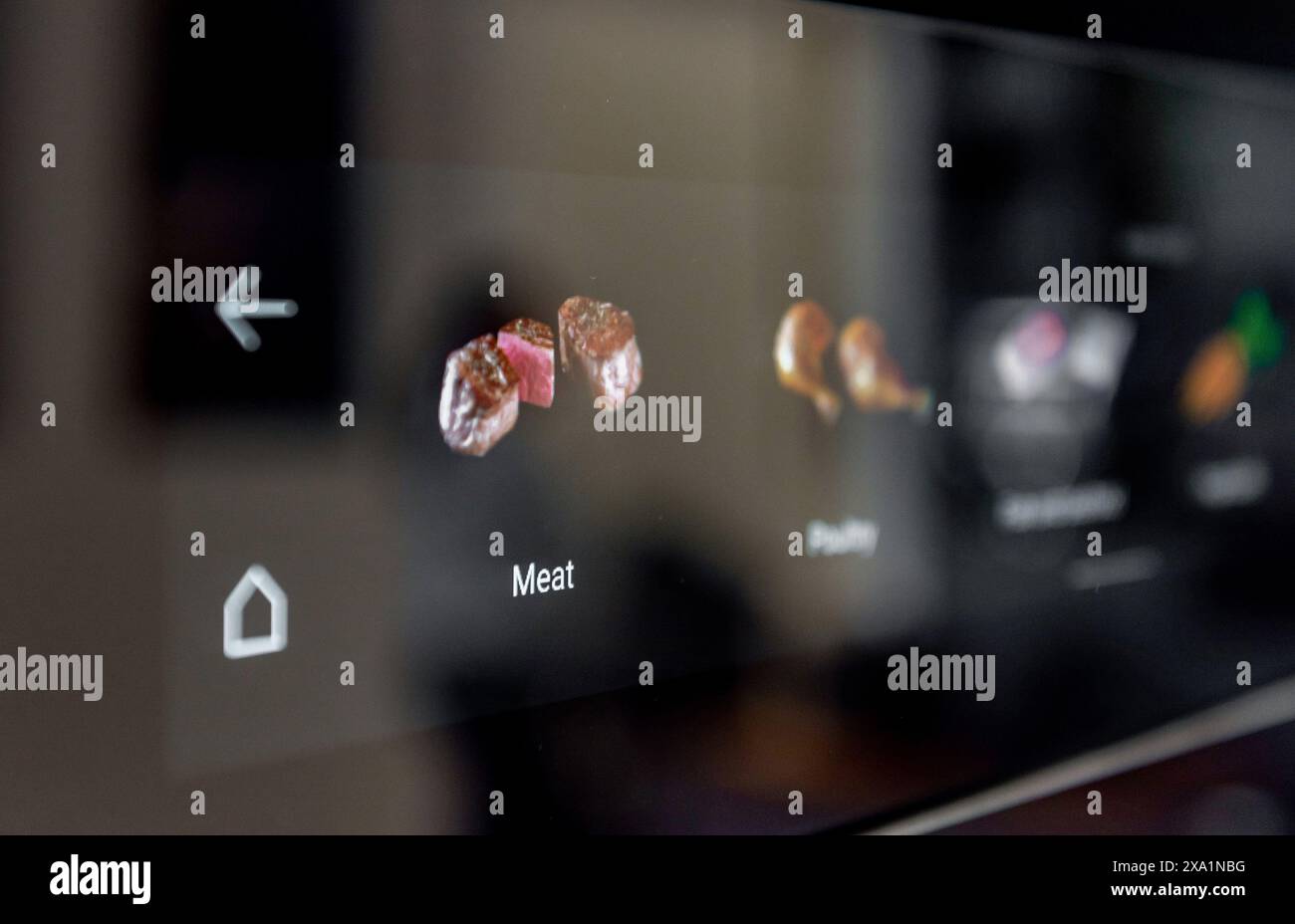 Touch screen controls on modern oven Stock Photo - Alamy