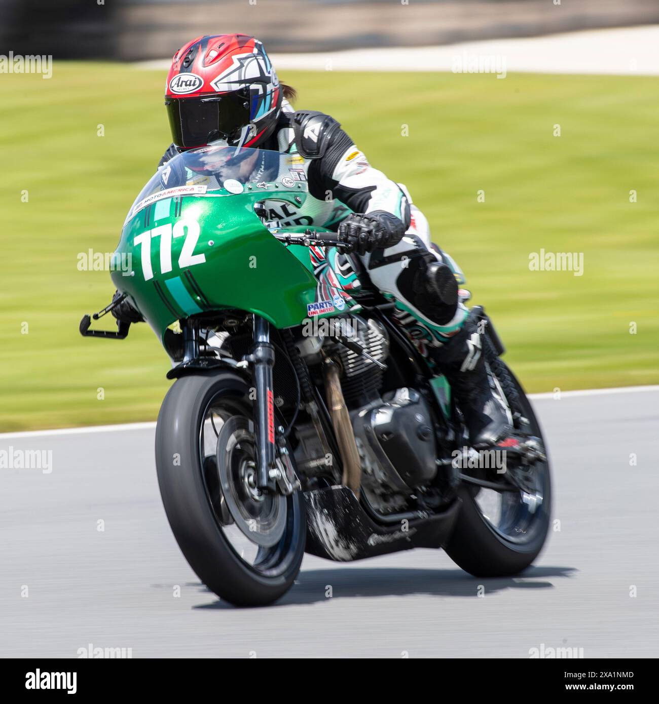 June 02, 2024: Royal Enfield rider #772 Kate West in action during the ...