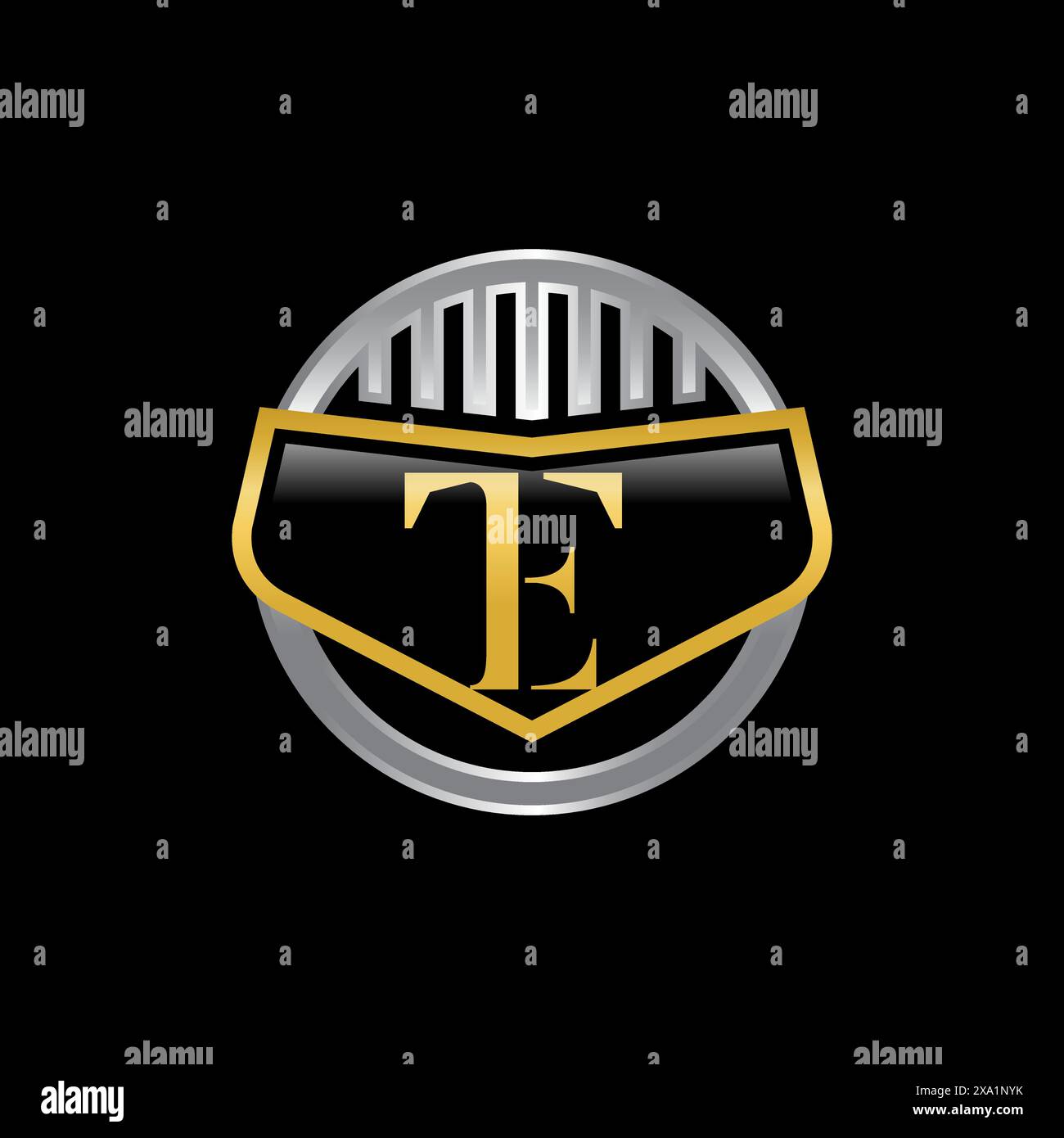 TE initial logo luxury and stylish concept for company car or logo as ...