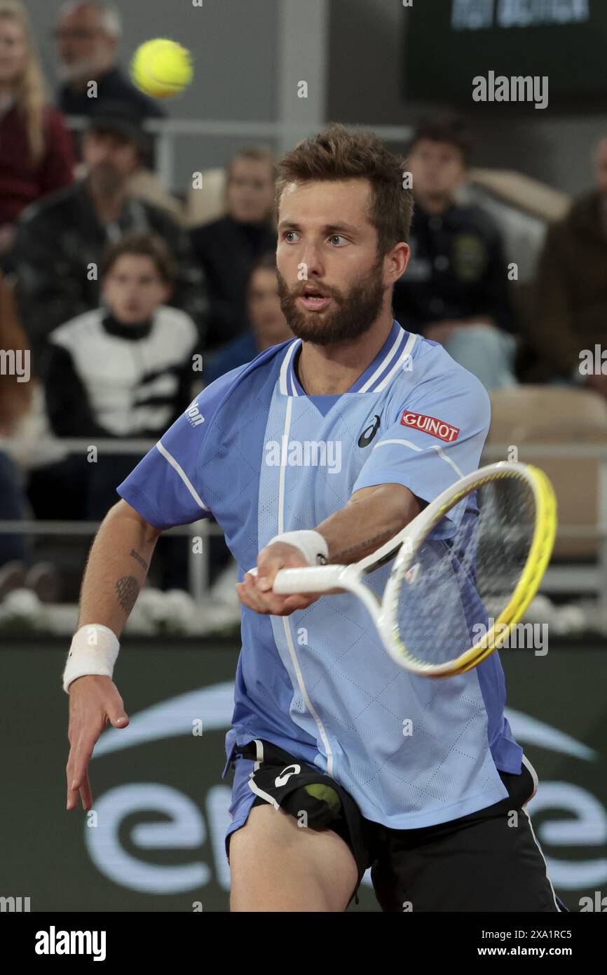 Corentin Moutet of France during day 8 of the 2024 French Open, Roland ...