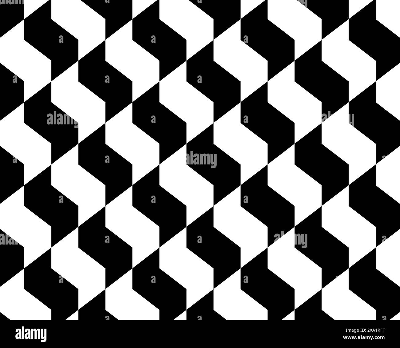 Sao Paulo beach sidewalk pattern. Repeated black and white geometric ...