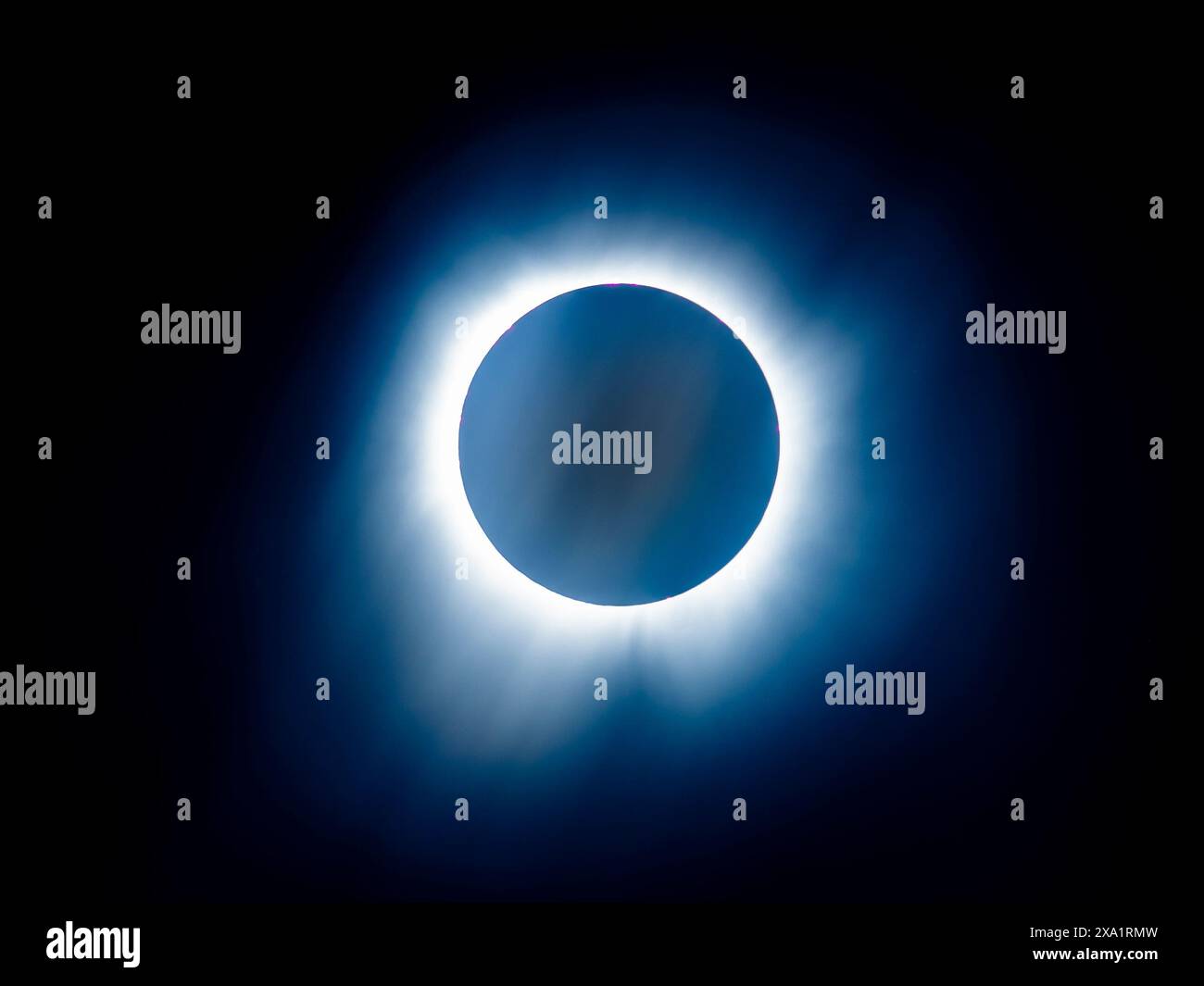 Total solar eclipse over Gatesville, Texas Stock Photo - Alamy