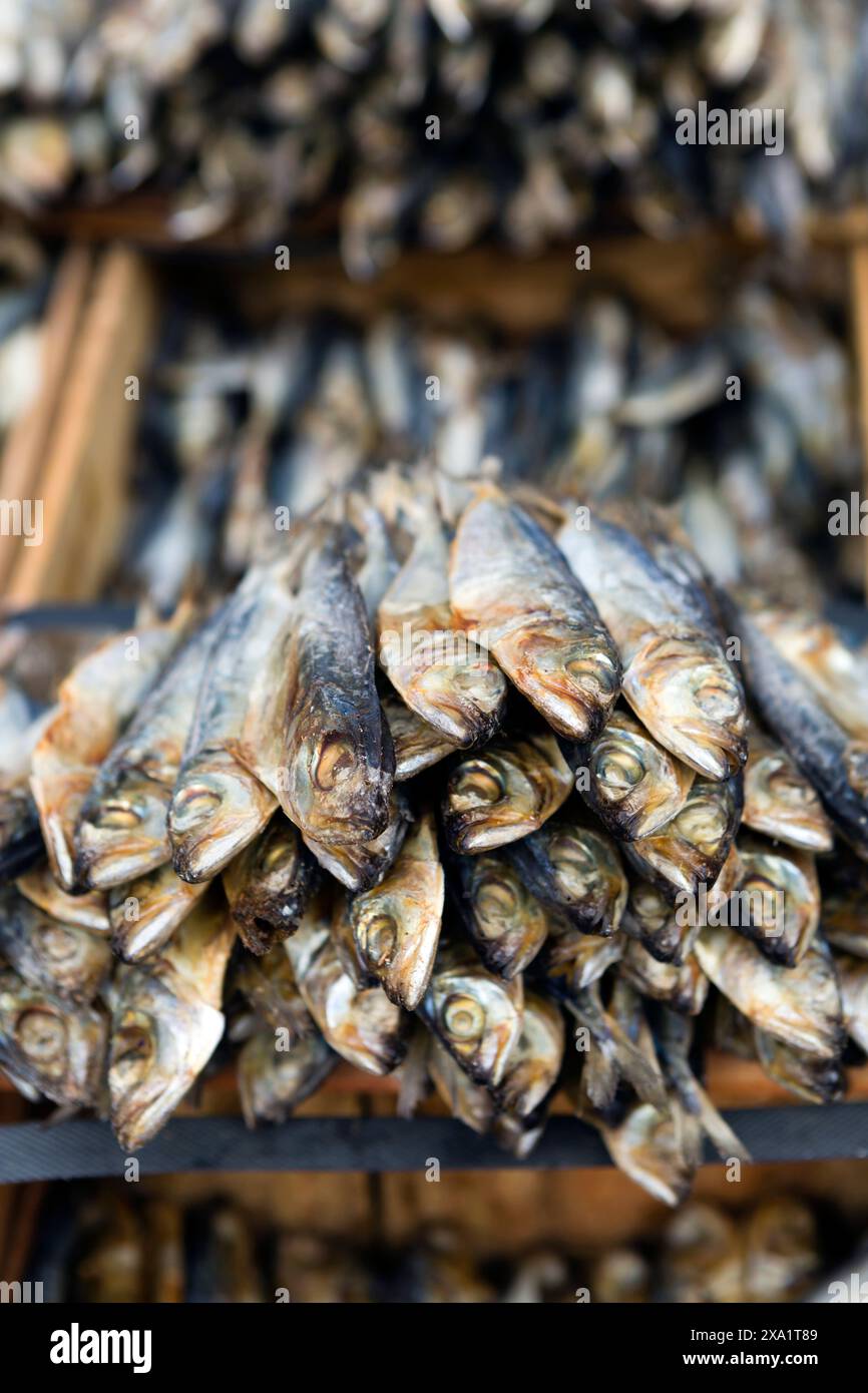Dried fish on display at Carbon Market located in Cebu City ...
