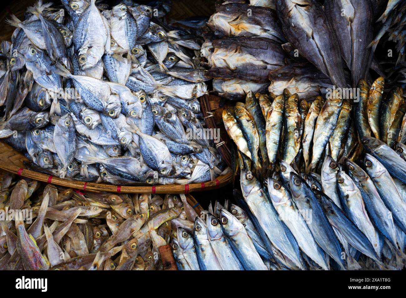 Dried fish on display at Carbon Market located in Cebu City ...