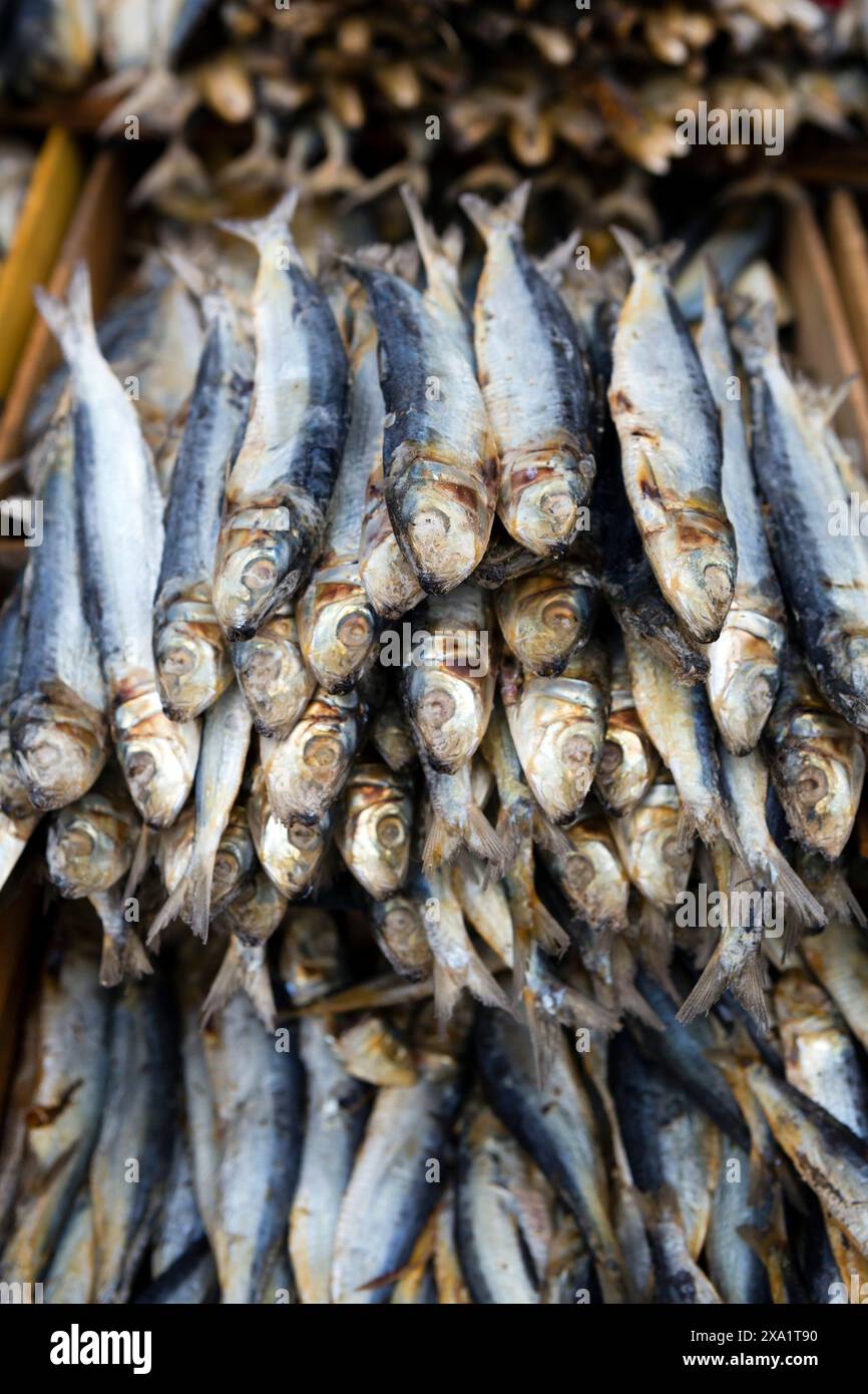 Dried fish on display at Carbon Market located in Cebu City ...