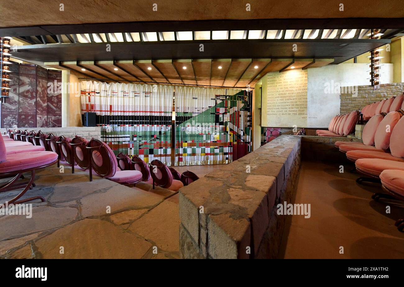 Spring Green, Wisconsin, USA. 17th May, 2024. The newly restored ...