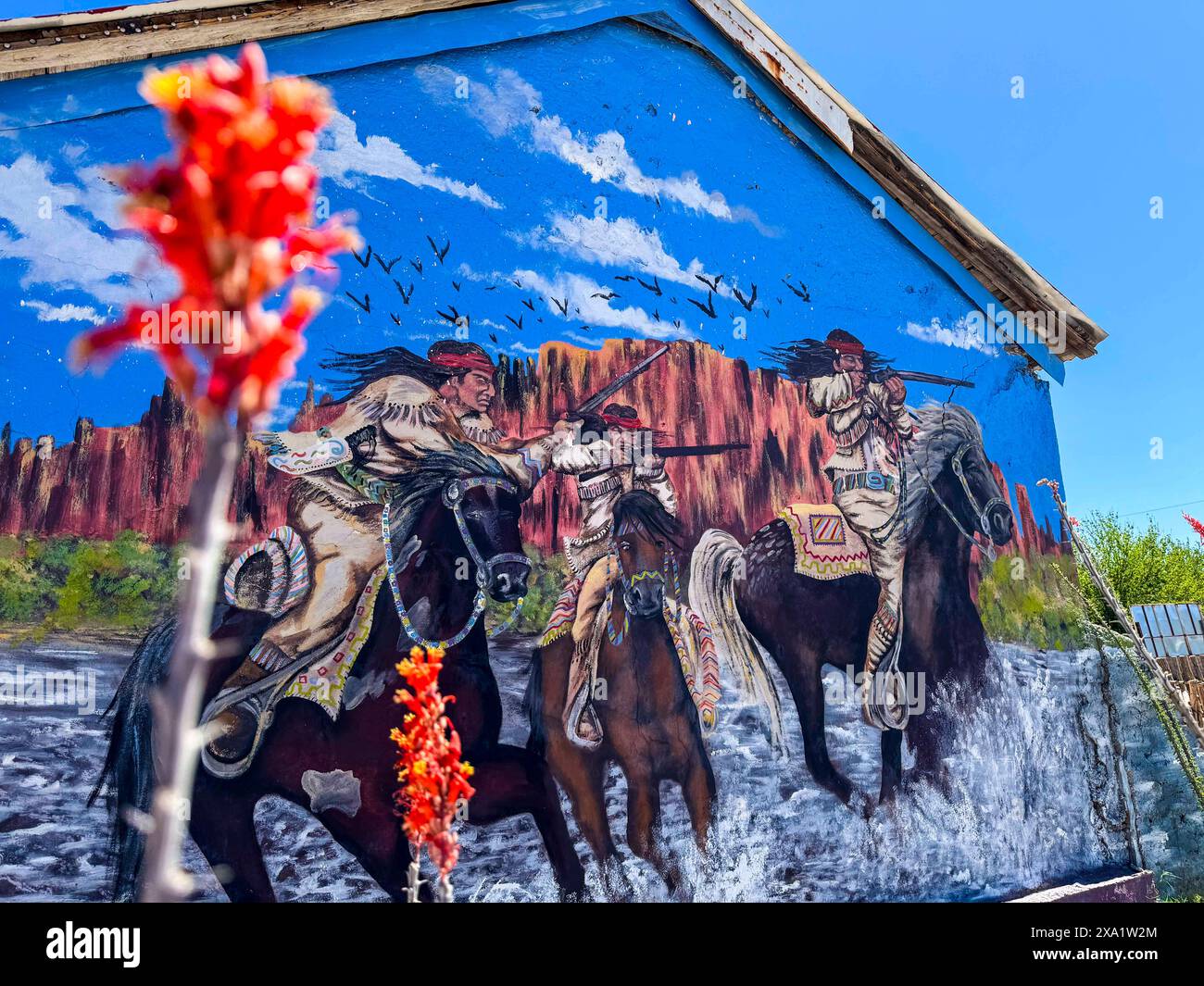 Interpretation of the Apache people camp in the Turicachi community ...