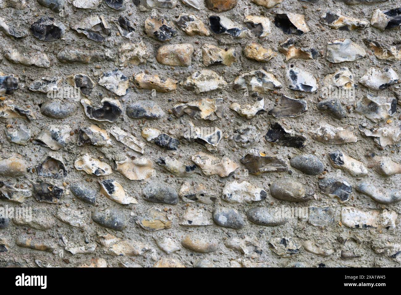 Close-up texture of a flint and stone wall Stock Photo - Alamy
