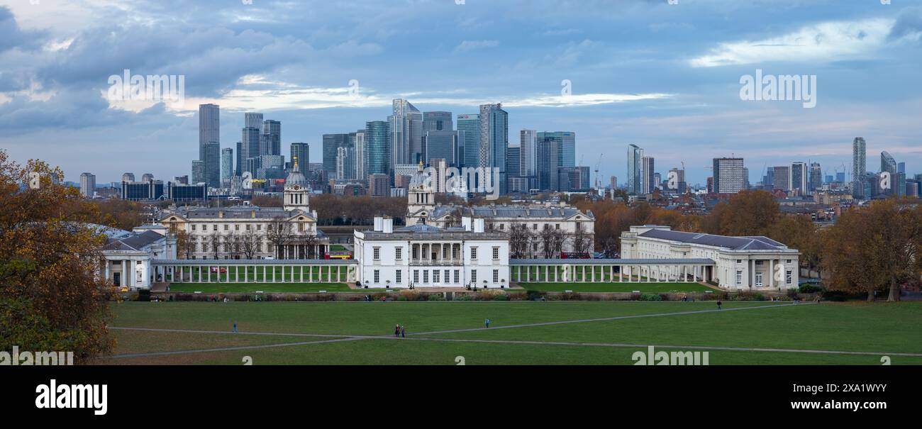 A spacious white building with numerous rooftop windows in Greenwich ...