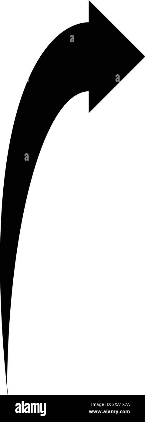 curved arrow direction sign icon illustration design Stock Vector Image ...