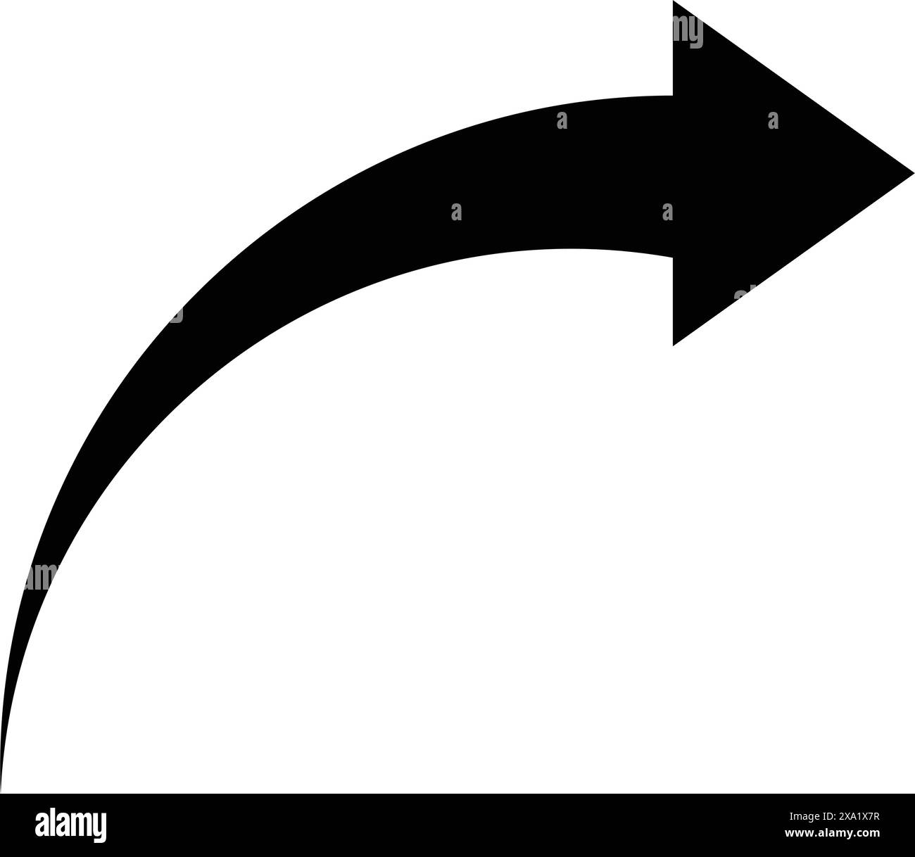 curved arrow direction sign icon illustration design Stock Vector Image ...