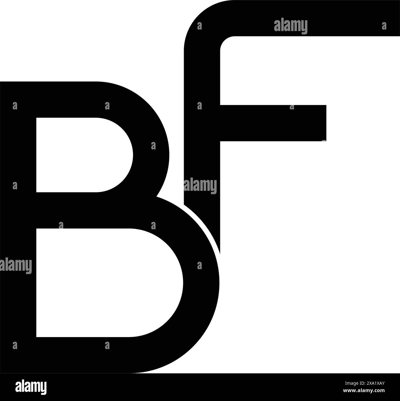 Bf letter design hi-res stock photography and images - Alamy