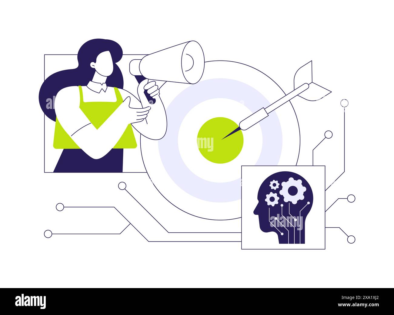 AI-Driven Targeted Marketing Strategies abstract concept vector ...